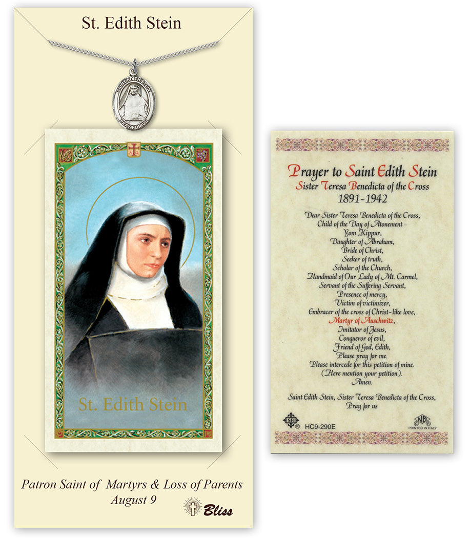 Saint Edith Stein Medal with 24-inch Chain – CatholicShop.com