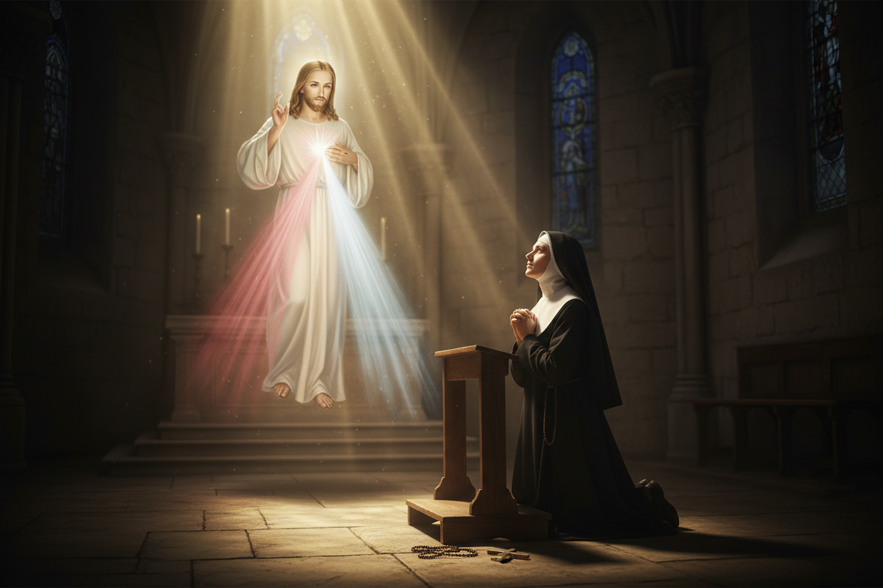 The Divine Mercy Image: Origin, Meaning, and History – CatholicShop.com