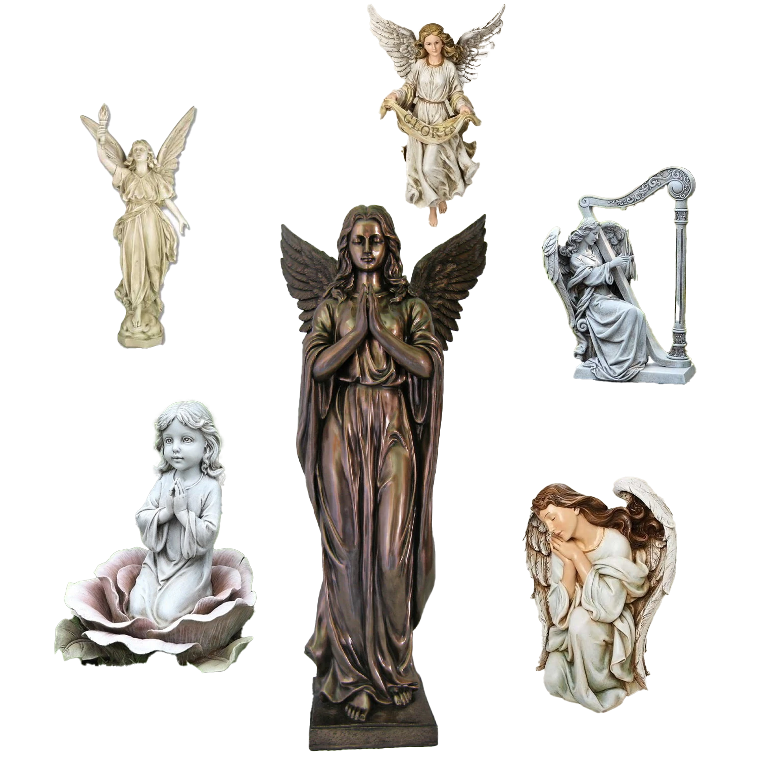 Angel Statues - Guardian angels, archangels and St. Michael statuary ...