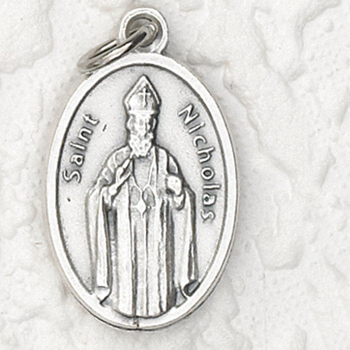 25-Pack - Oxidized Medal- St Nicholas at Catholic Shop 12/15 ...