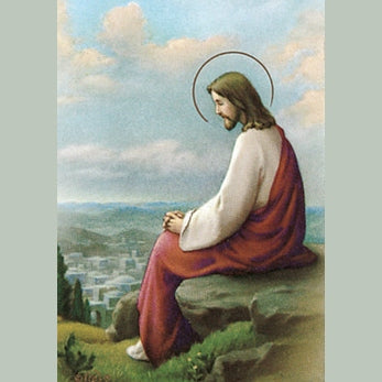 100-Pack - Christ Overlooking Jerusalem Holy Card – CatholicShop.com