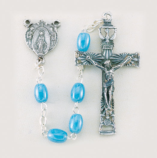 Light Blue Rosary | Catholic Prayer Beads – CatholicShop.com