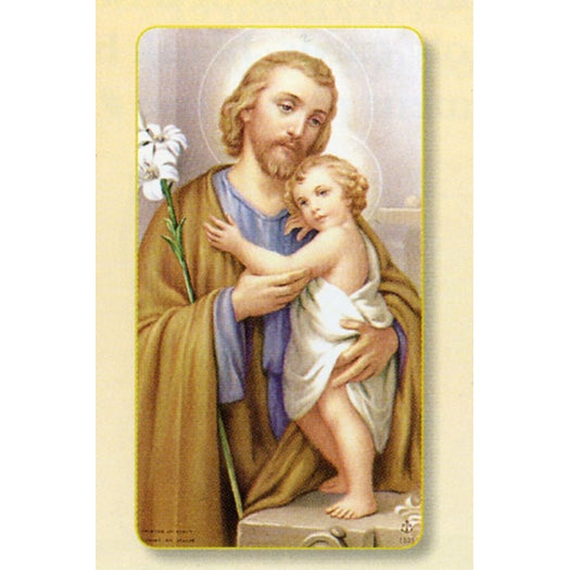 St Joseph Holy Card - 100-Pack – CatholicShop.com