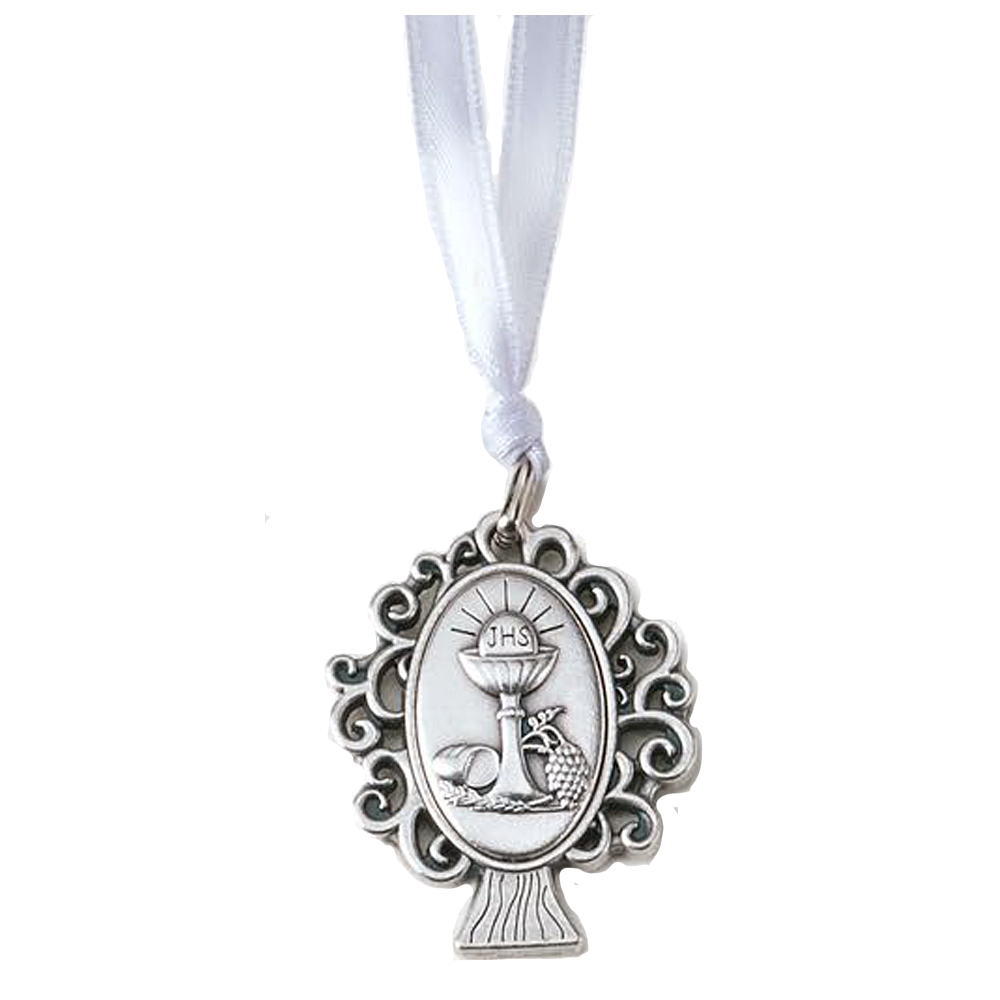 6-Pack First Communion Medals 1.65" Silver | Catholic Shop ...