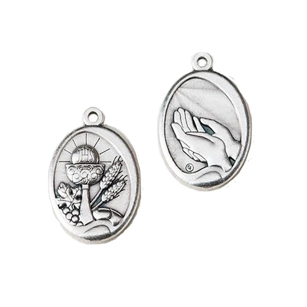 Bulk Silver Plated First Communion Medals | Catholic Shop ...