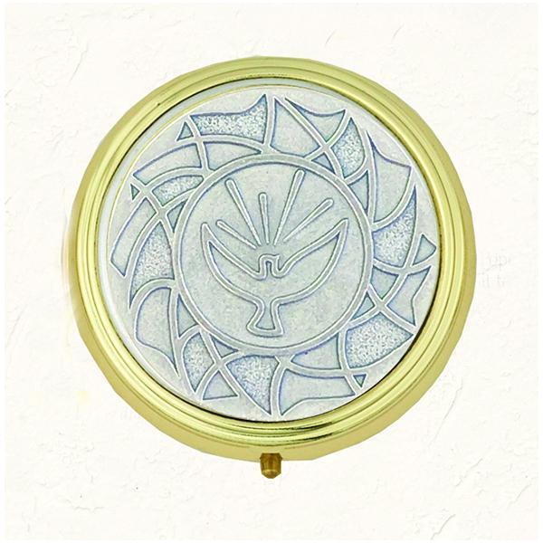 Silver-tone Holy Spirit Pyx with Hygienic Liner – CatholicShop.com