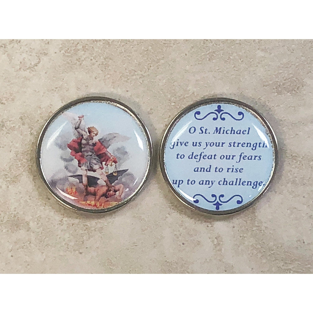 Bulk Saint Michael Epoxy Pocket Tokens | Catholic Shop – CatholicShop.com
