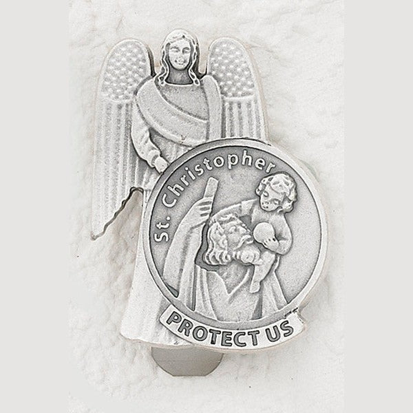 3-Pack - Car Visor- St Christopher with Angel at Catholic Shop ...