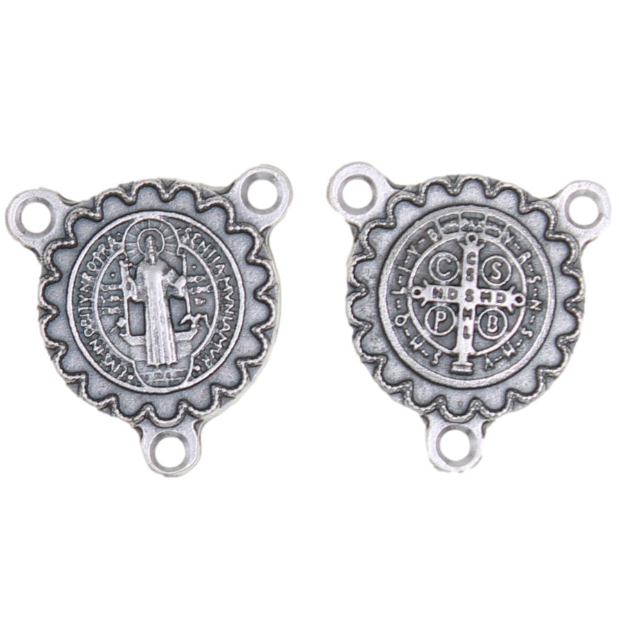 Bulk Modern St. Benedict Center with Beveled Edges - silver-tone ...