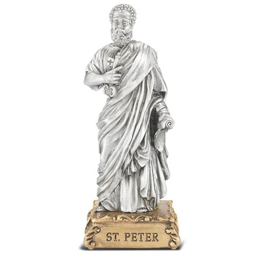 4" Pewter Statue St Peter Gift Boxes – CatholicShop.com