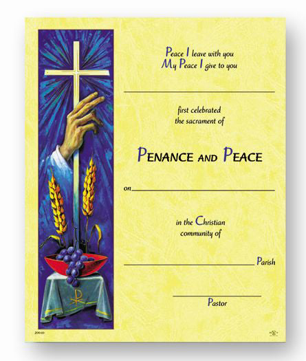 Penance and Peace Certificate 50-Pack – CatholicShop.com