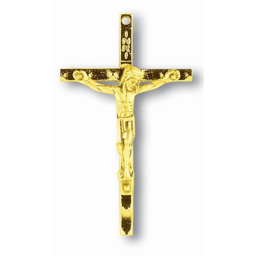 Gold Slim Line Crucifix 25-Pack – CatholicShop.com