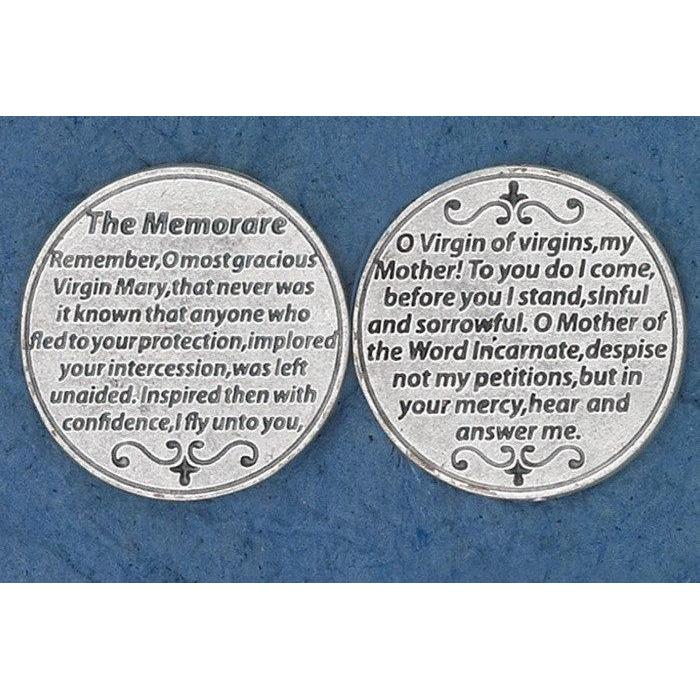 25-Pack - Religious Coin Token - The Memorare at Catholic Shop ...