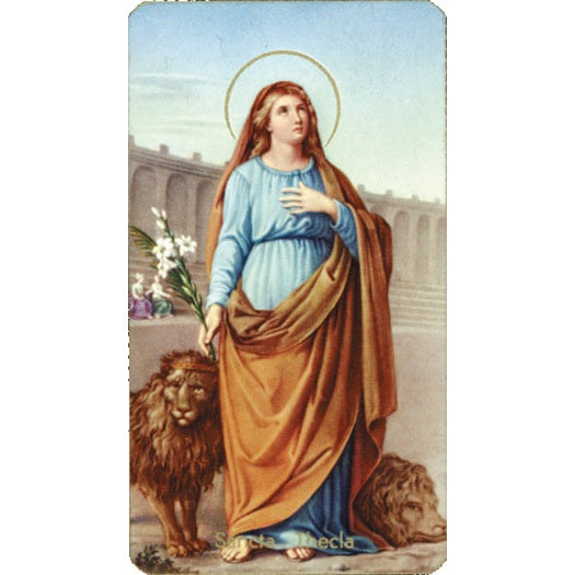 Saint Tecla Holy Card 100-Pack | CatholicShop – CatholicShop.com