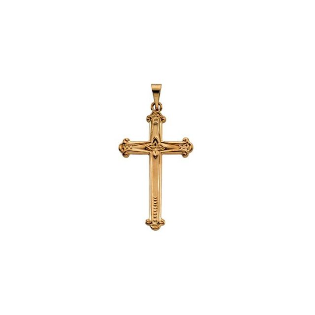14K Yellow Gold Cross Pendant at Catholic Shop – CatholicShop.com