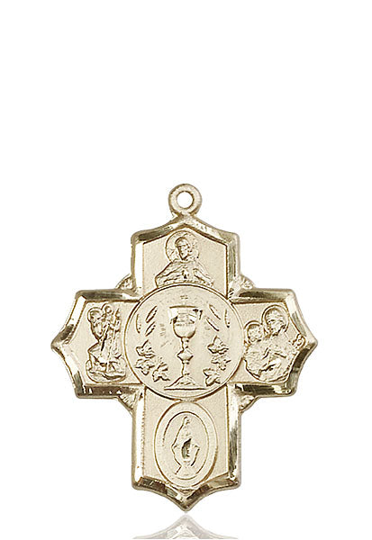 14kt Gold 5-Way Medal | Large | CatholicShop – CatholicShop.com
