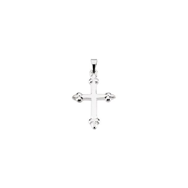 Platinum Fancy Cross Pendant at Catholic Shop – CatholicShop.com