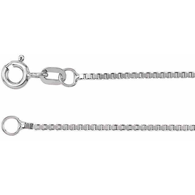 16-inch Box Chain with Spring Ring - Sterling Silver – CatholicShop.com