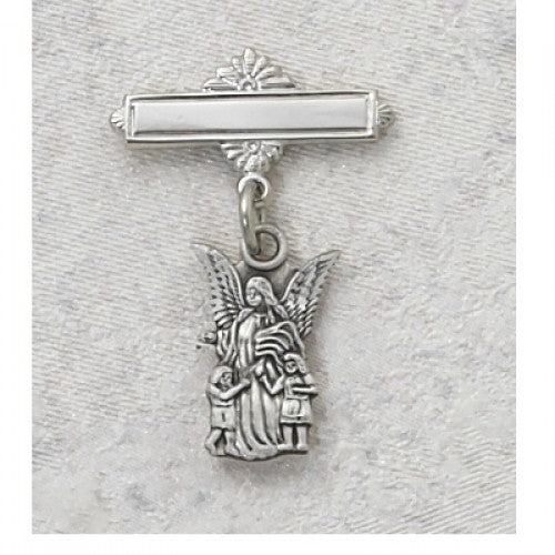 Sterling Silver Guardian Angel Baby Pin/Box – CatholicShop.com