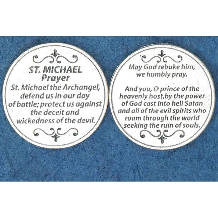 Bulk Italian Token - Saint Michael Prayer | Catholic Shop ...