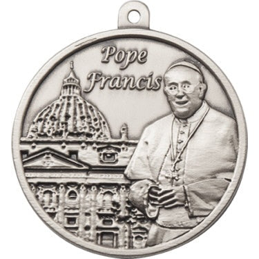 Silver Oxide Pope Francis Keychain – CatholicShop.com