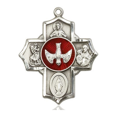 Pewter 5-Way Medal Large Catholic Jewelry – CatholicShop.com