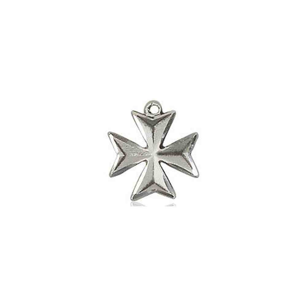 Sterling Silver Maltese Cross Medal | Small – CatholicShop.com