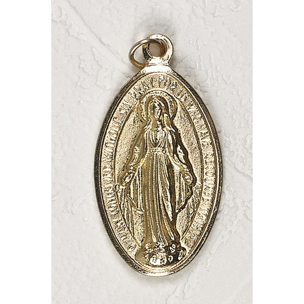 Bulk Miraculous Double Sided Medals - Gold 1-1/2" | Catholic Shop ...