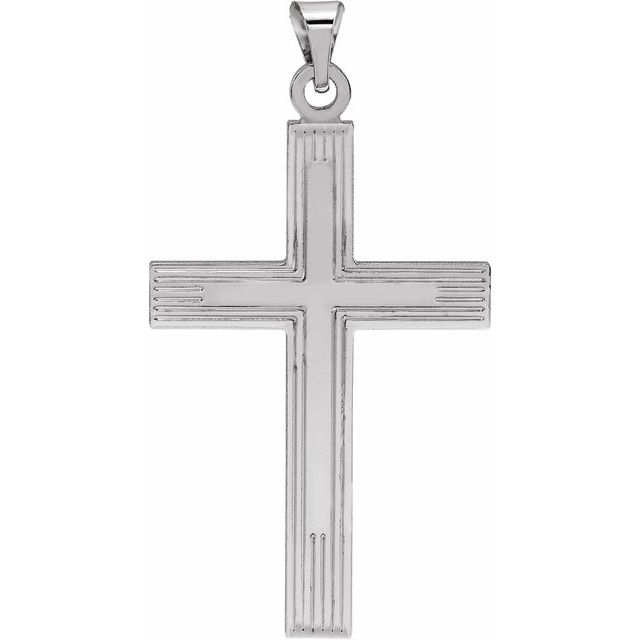 Sterling Silver Extra Heavy Cross Pendant with Chain at Catholic Shop ...