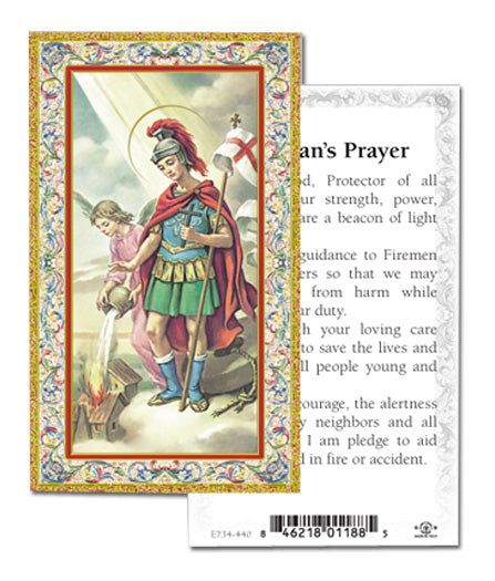 100-Pack - St Florian Fireman Prayer Holy Card – CatholicShop.com