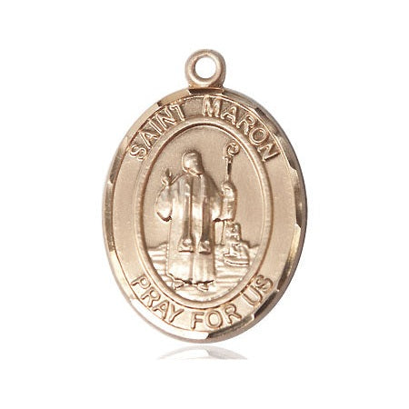 Saint Maron Medal 14kt Gold Filled Large – CatholicShop.com