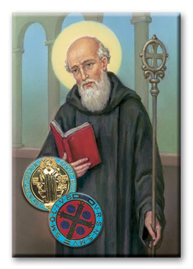 Saint Benedict 2"X3"Mini Postcard Mag 10-Pack – CatholicShop.com