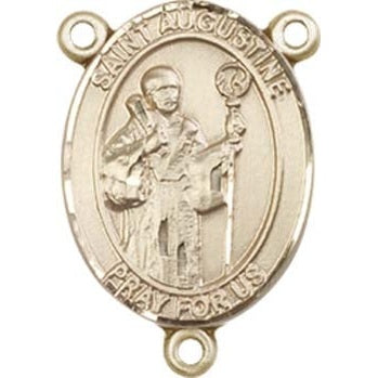 14kt Gold Saint Augustine Rosary Center Rosary Center – CatholicShop.com