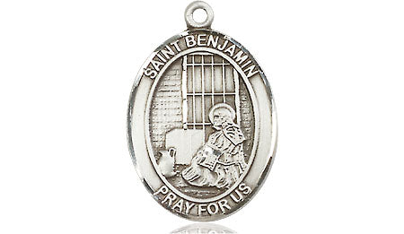 Pewter Saint Benjamin Medal | Medium | Engravable – CatholicShop.com