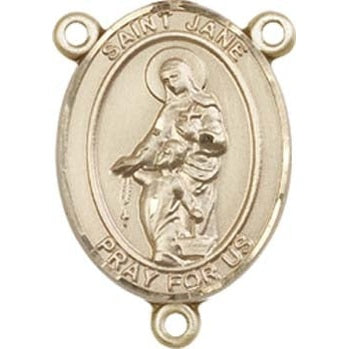 14kt Gold Filled Saint Jane of Valois Rosary Center Rosary Center ...