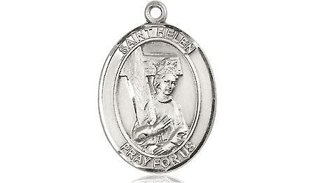 Sterling Silver Saint Helen Medal Medium Religious Jewelry and Engraved ...