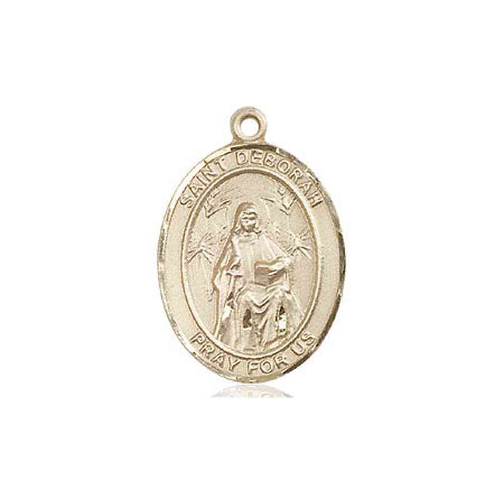 Saint Deborah Medal 14kt Gold Filled | Medium – CatholicShop.com