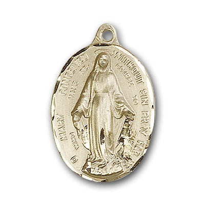 14K Gold Immaculate Conception Medal at Catholic Shop – CatholicShop.com
