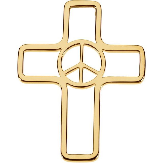 Peace Sign Cross Pendant | CatholicShop.com