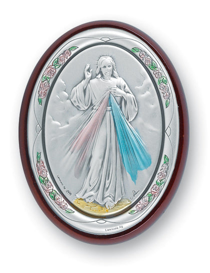 3 x 2 Sterling Silver Divine Mercy Plaque – CatholicShop.com