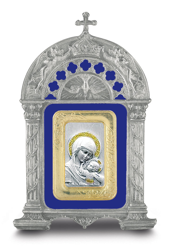 Antique Pewter Frame | Sterling Silver Our Lady – CatholicShop.com