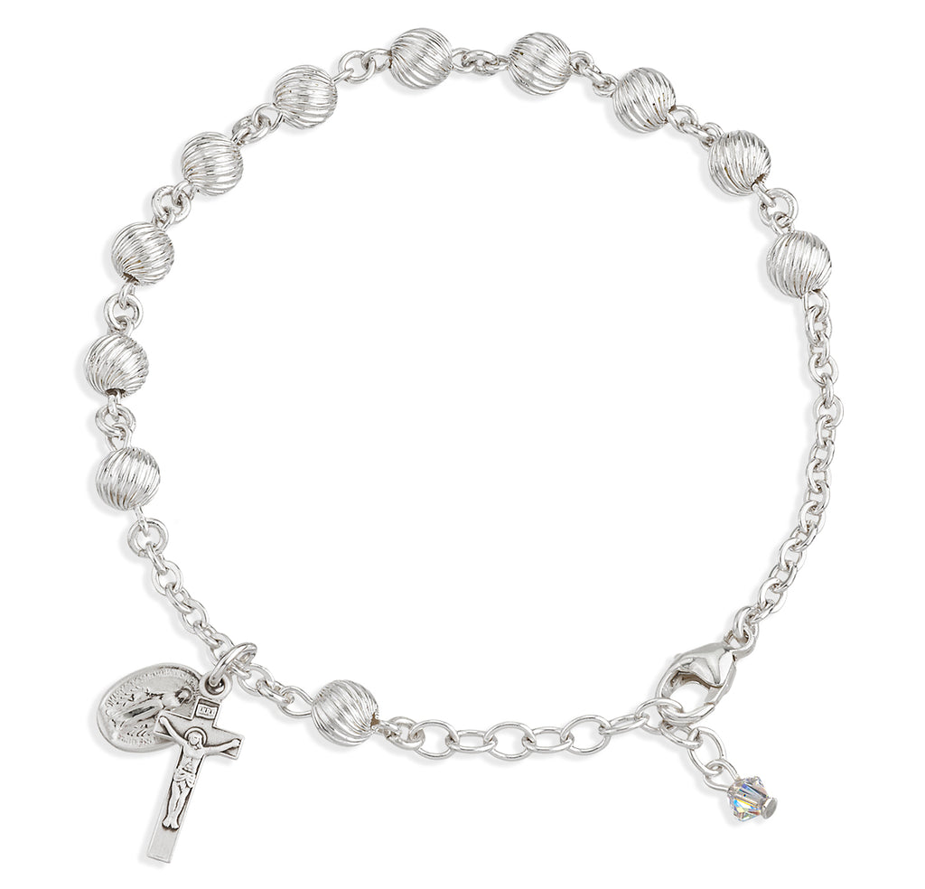 6mm Sterling Silver Swirl Bracelet – CatholicShop.com