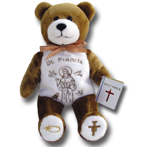 Saint Francis Holy Bear - Catholic Plush Toy – CatholicShop.com