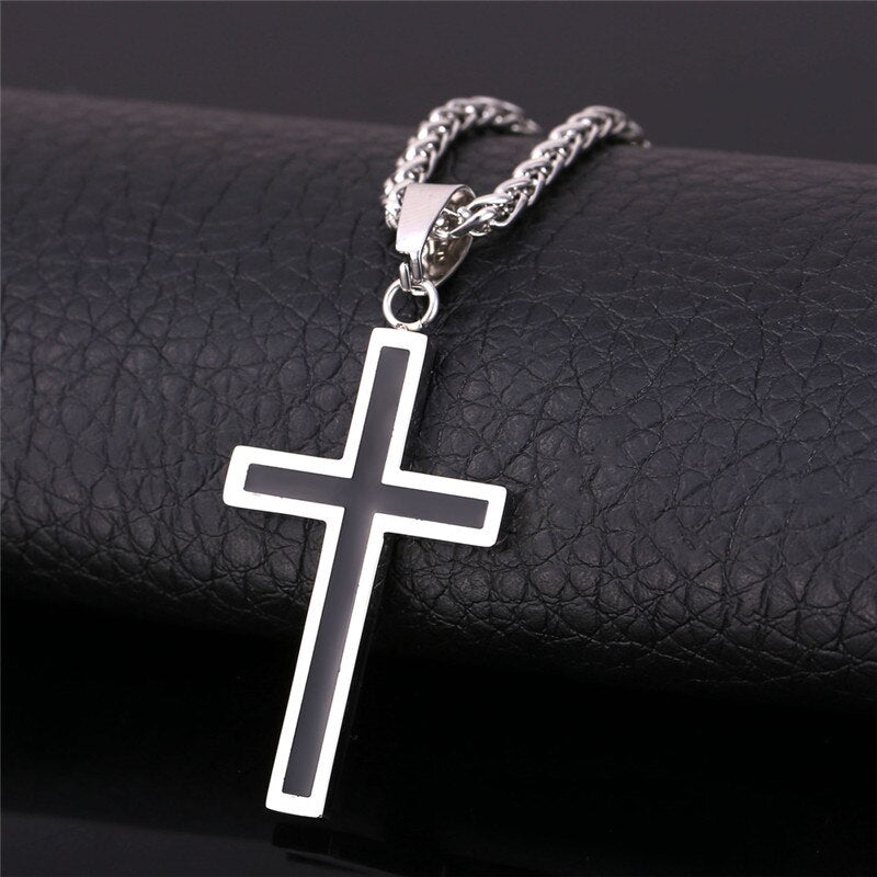 Platinum-Plated Apostle Cross Pendant – CatholicShop.com