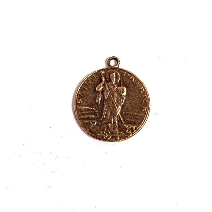 Vintage Bronze St. Patrick with Snakes Medal – CatholicShop.com