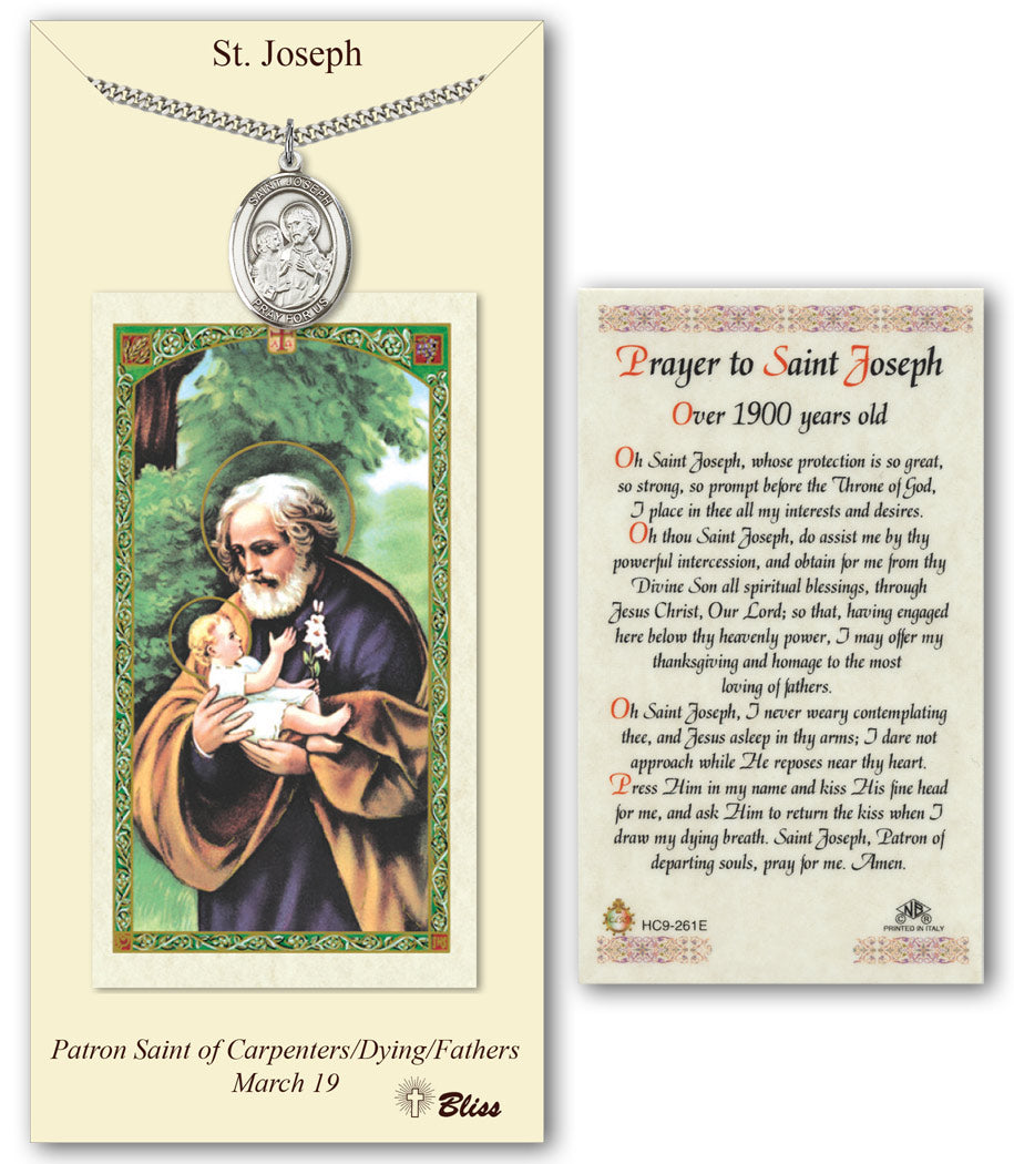 Saint Joseph Medal with 24-inch Chain – CatholicShop.com