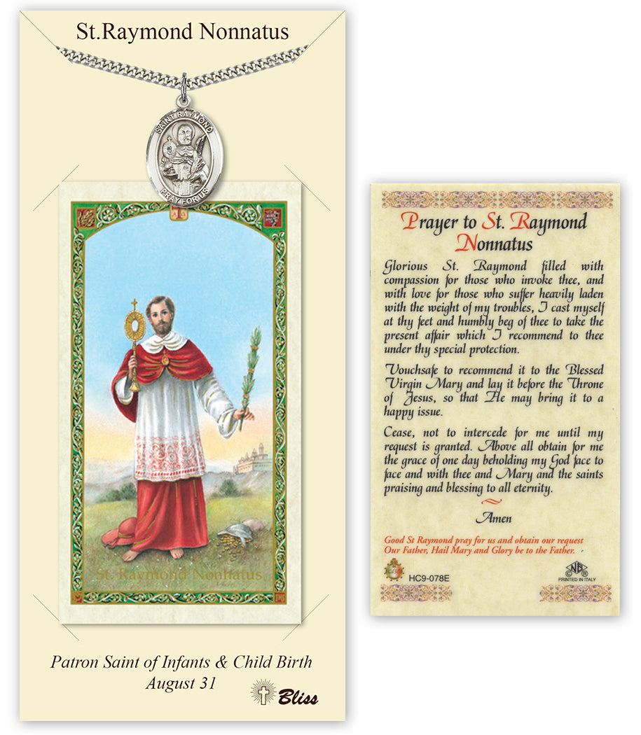 Saint Raymond Nonnatus Medal 24" Chain – CatholicShop.com