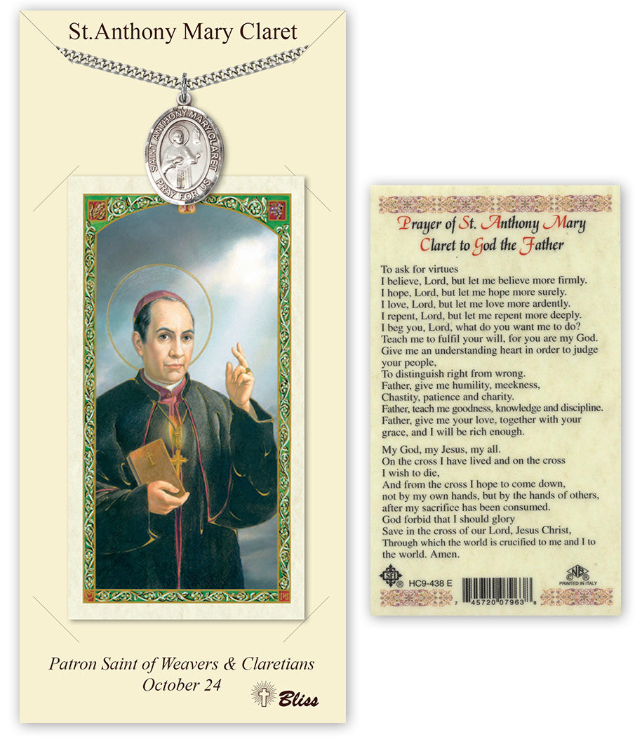 Saint Anthony Mary Claret Medal 24" Chain – CatholicShop.com