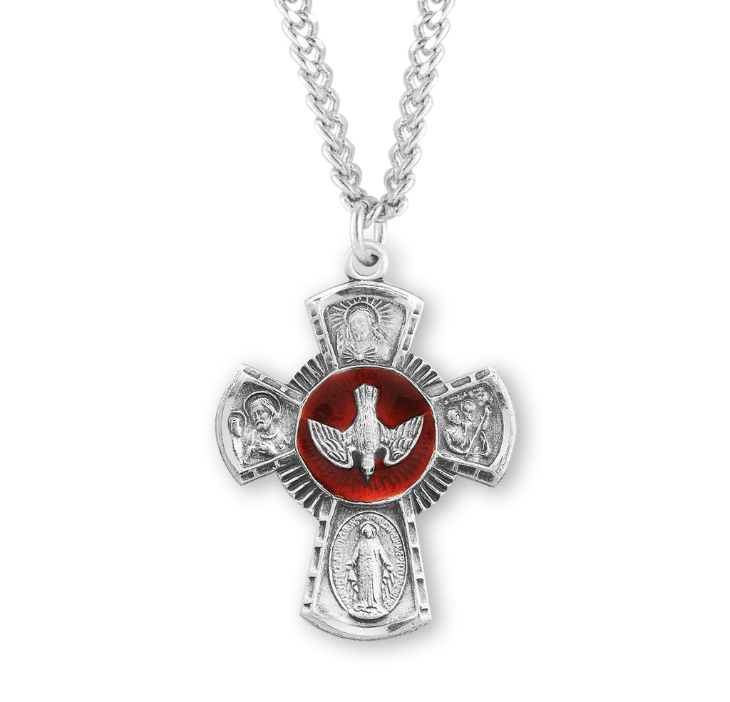 Sterling Silver 4-Way Medal | CatholicShop – CatholicShop.com