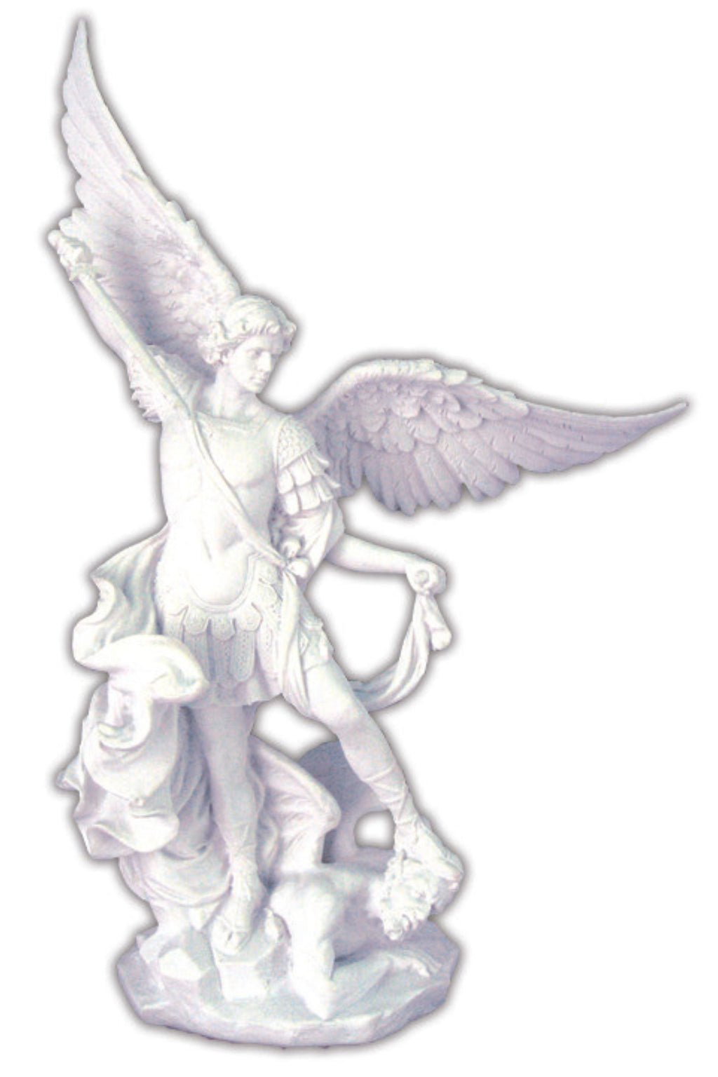 Saint Michael in White 9" Statue | CatholicShop – CatholicShop.com